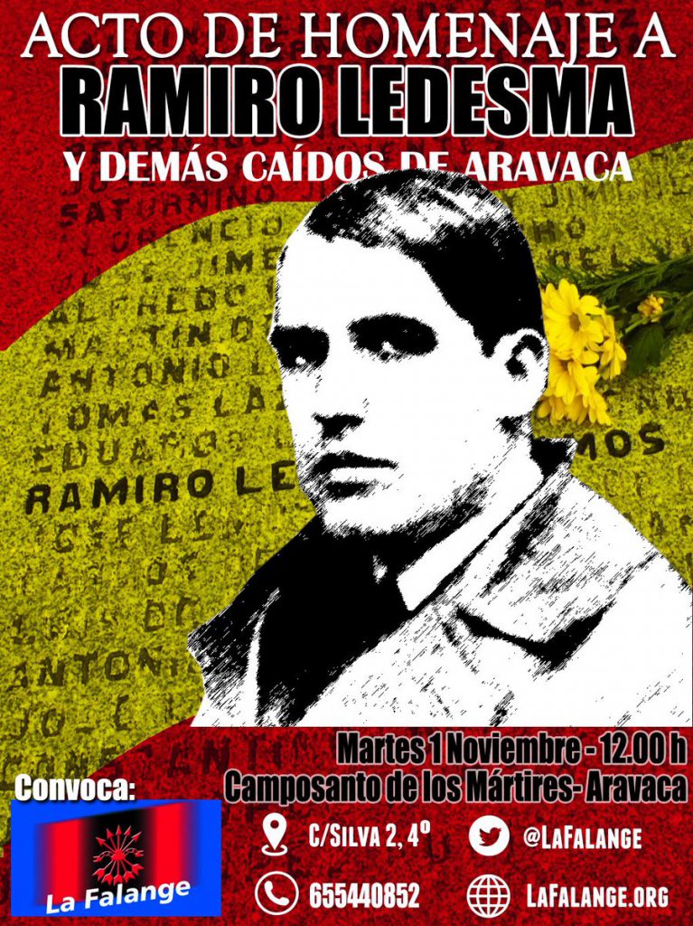 Acto de Homenaje a Ramiro Ledesma Ramos - La Falange