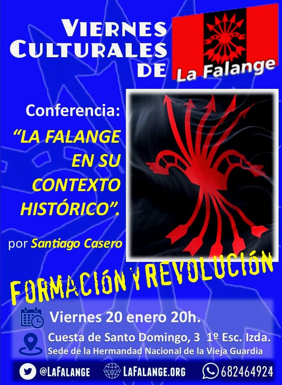 Regresan los Viernes culturales: "La Falange en su contexto histórico ...